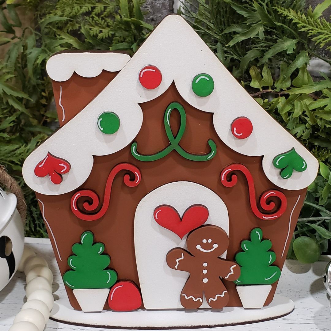 DIY Kit - Kid's Gingerbread House – Kinney Laser Crafts & Woodworks